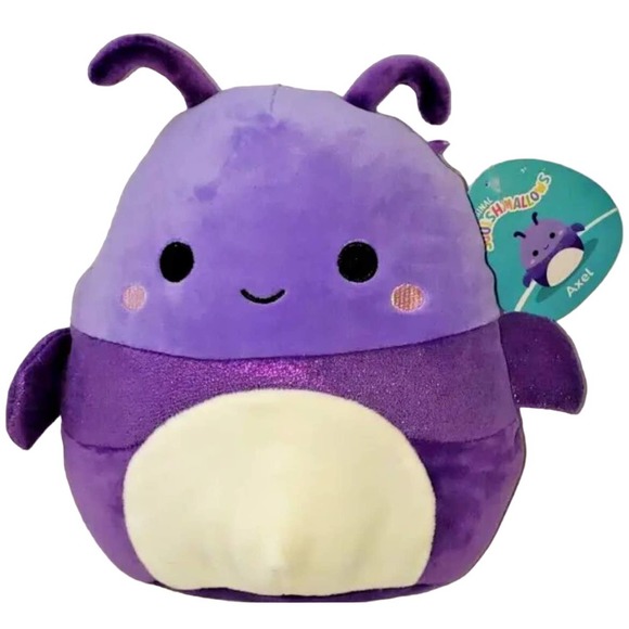 Kellytoy | Toys | Squishmallow 8 Axel Beetle Soft Purple Garden Bug ...